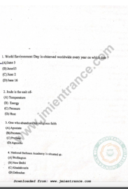 LLM 2022 - Jamia Entrance Question Paper » JMIEntrance